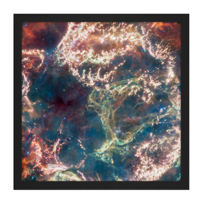 NASA James Webb Telescope Cassiopeia A In Detail Square Frame Print ...