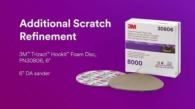 3M Trizact 1000•3000•5000 8000, 6" Foam Discs (8 DISC KIT) SAME DAY ...