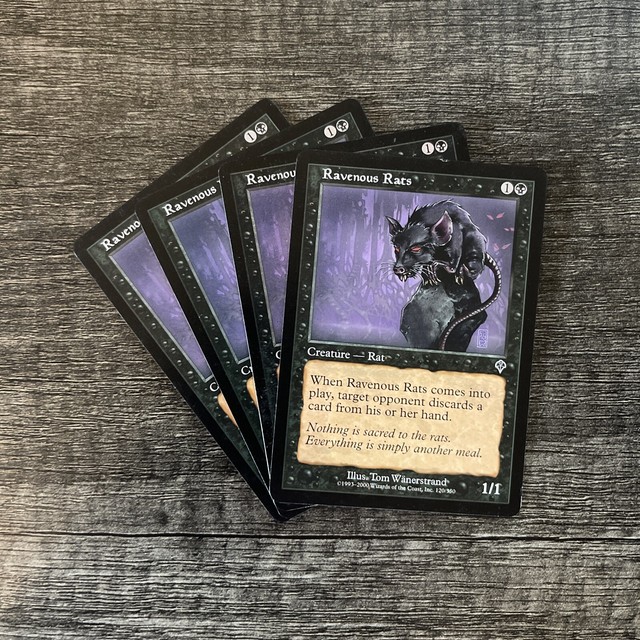 MTG Ravenous Rats Invasion 120/350 Regular Common for sale online | eBay