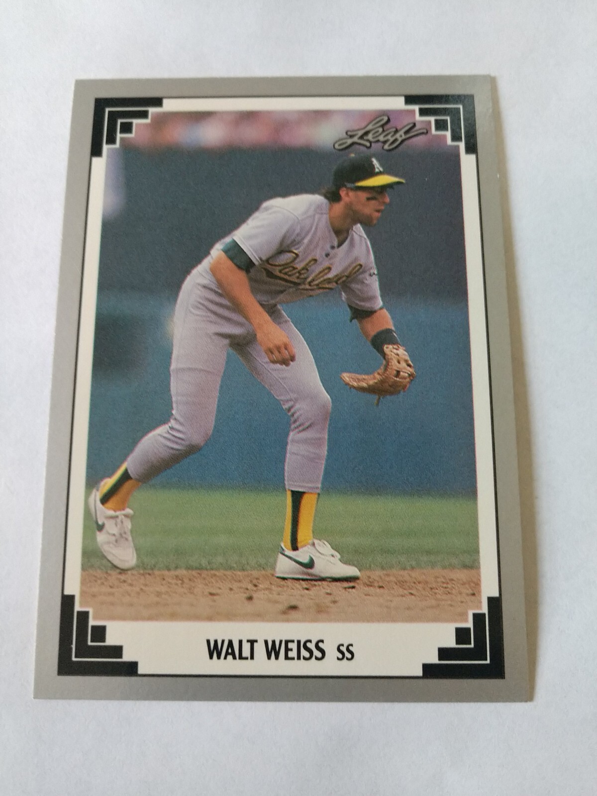 1991 Leaf Oakland Athletics Baseball Card #50 Walt Weiss | eBay