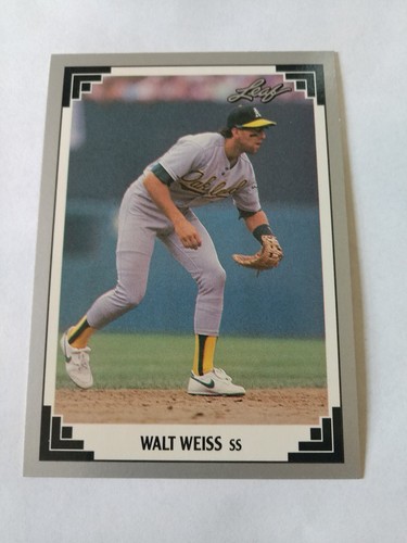 1991 Leaf Oakland Athletics Baseball Card #50 Walt Weiss | eBay