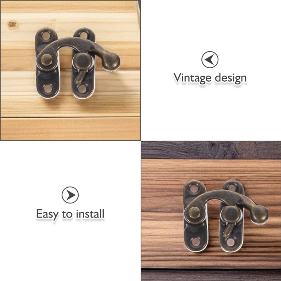 50pcs Box Latch: Decorative Vintage Lock Retro Hasp Latch for Wooden ...