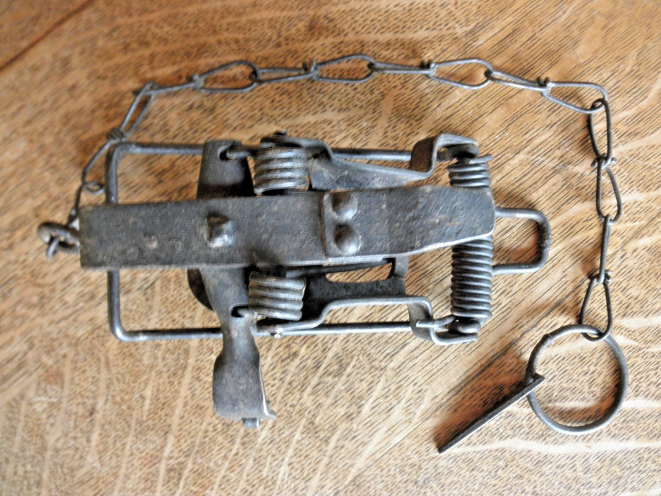 DIAMOND BRAND NO. 51 SPIRAL SPRING WALLOPER TRAPS VINTAGE TRAPPING | eBay