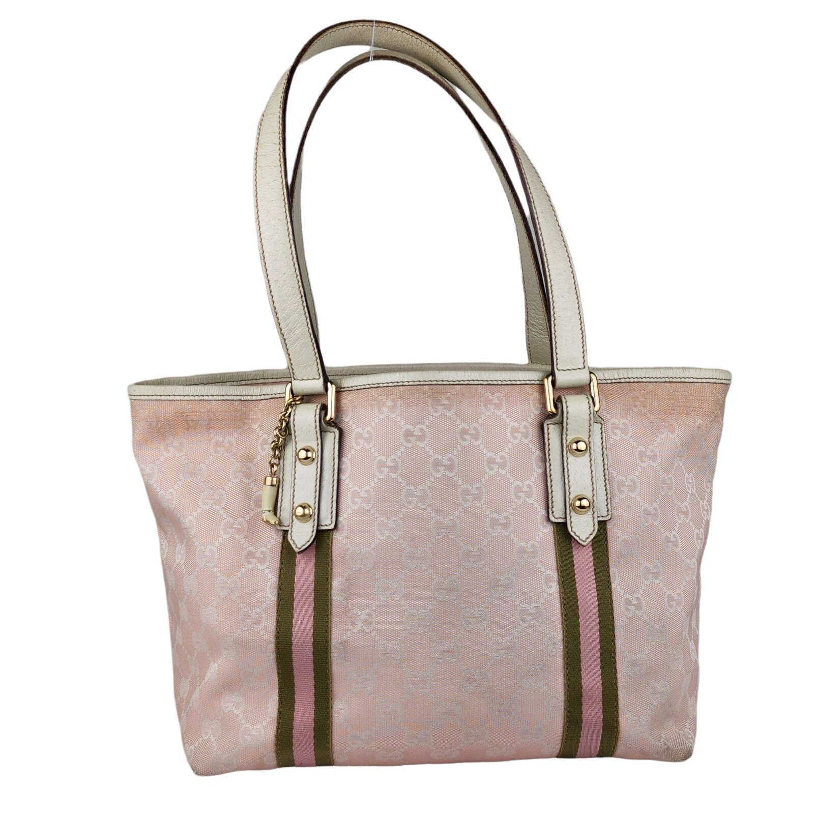 Mini Pink Gucci Sherry Line Tote Shoulder Bag - Gem