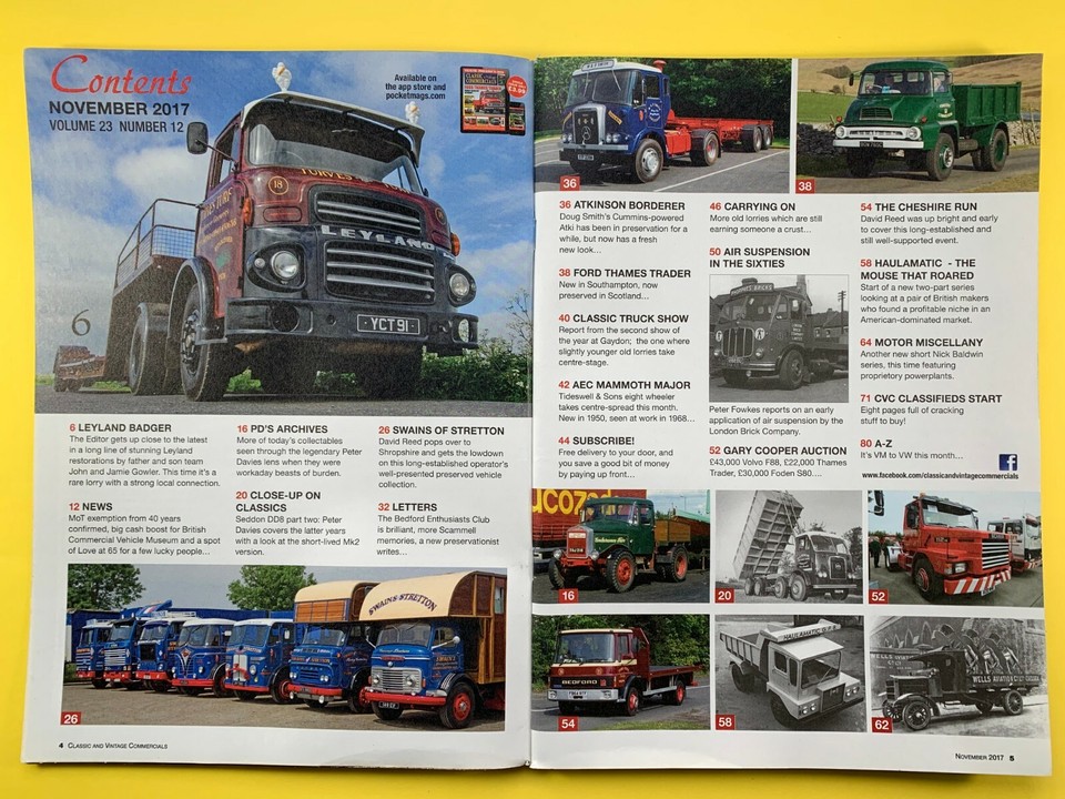 Classic & Vintage Commercials Magazine - Nov 2017 - Leyland Badger ...