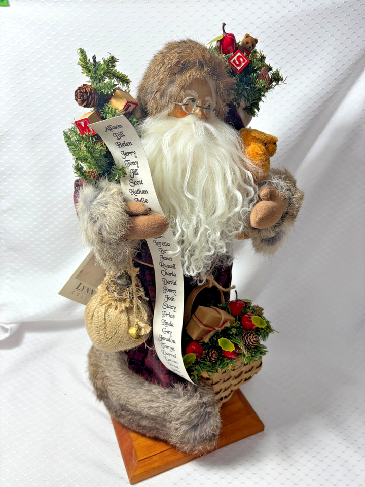 Vintage Lynn Haney Making His List Santa Figure 1998 #1628 w/ Box ...