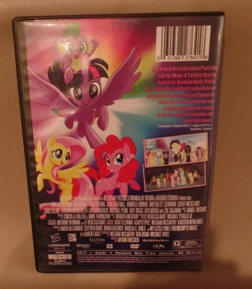 MY LITTLE PONY, DVD, SINGLE DISC W/CASE & COVER ARTWORK, g 31398276418 ...