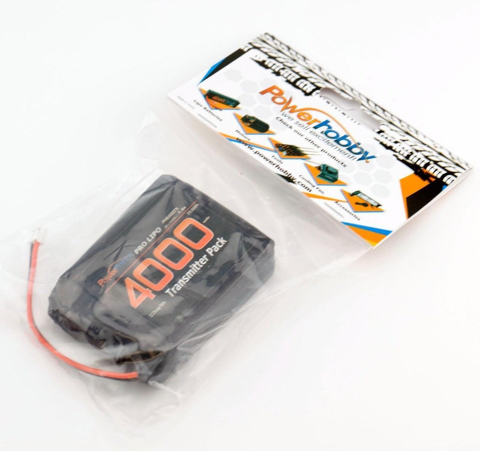 Powerhobby 2S Spektrum DX9/DX7S/DX8/DX6 4000mAh 7.4V Lipo Transmitter ...