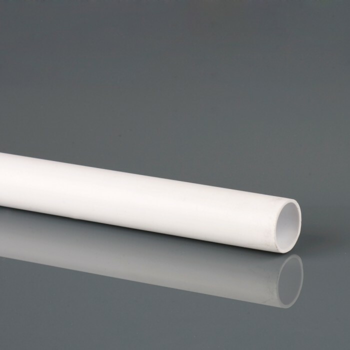 41mm Dia, White Plastic Push Fit Waste Plumbing Pipe, Kitchen ...