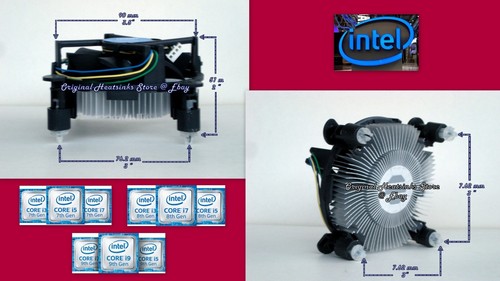8th Gen Intel Core i7-8700 Cooling Fan Heatsink for Desktop PC Socket ...