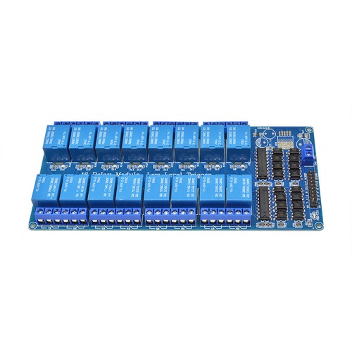 16-Channel 12V Relay Shield Module with optocoupler LM2576 Power supply ...