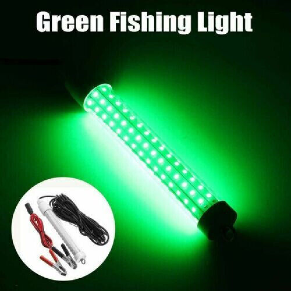 50000Lumens 12V 120 LED Green Underwater Fishing Light Lamp Fish ...
