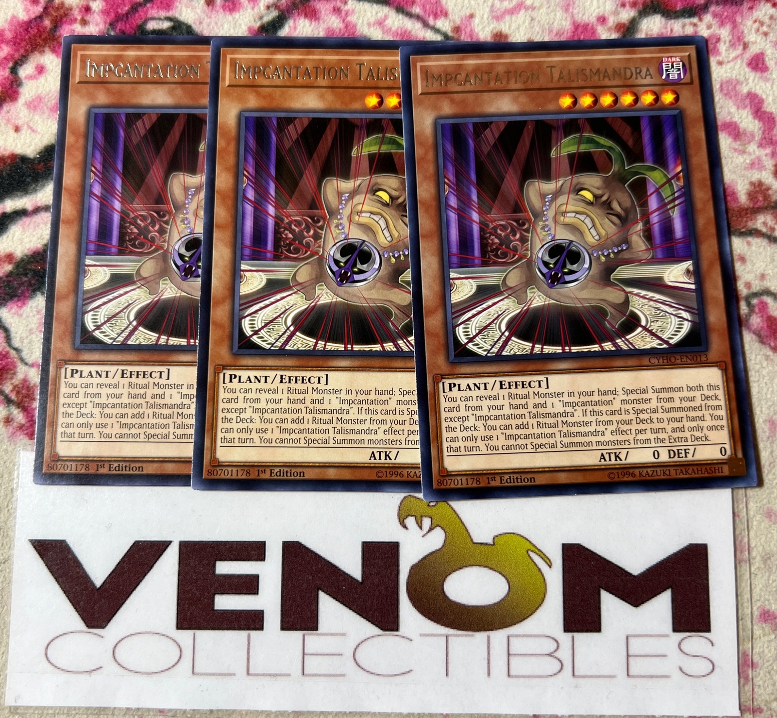 3x (VLP) - Impcantation Talismandra - CYHO-EN013 - Rare - 1st Edition ...