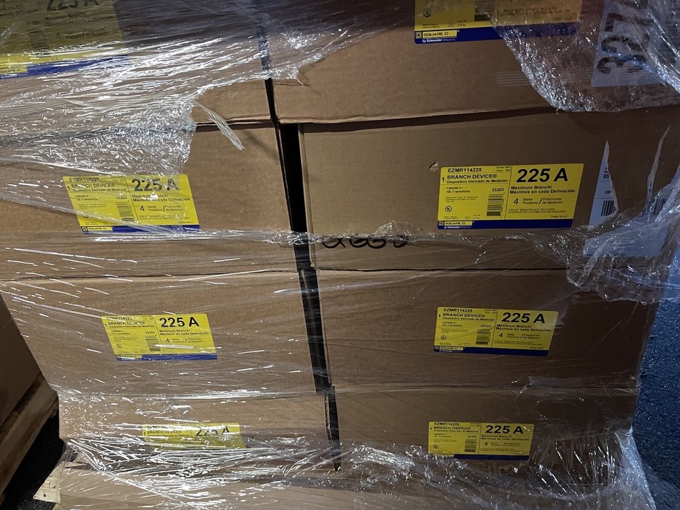 Square D EZMR114225 4 Position RINGLESS Meter Stack 800A 225Amp ...