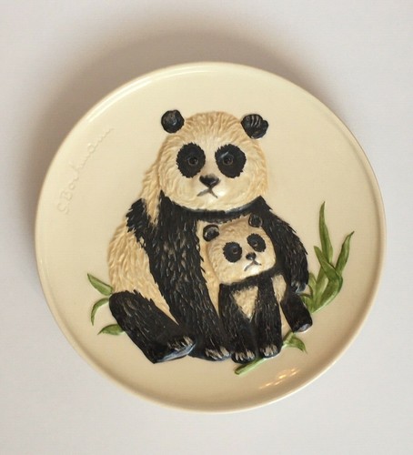 Goebel Mothers Series Pandas 1977 Third Edition Bas-Relief Plate | eBay