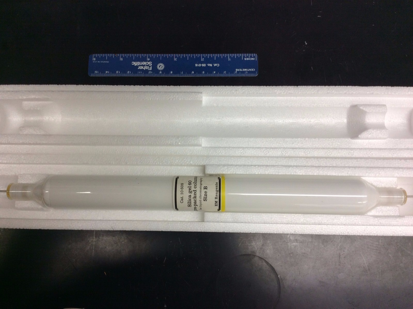 Silica gel 60 pre-packed Column for liquid chromatography - Size A&B EM ...