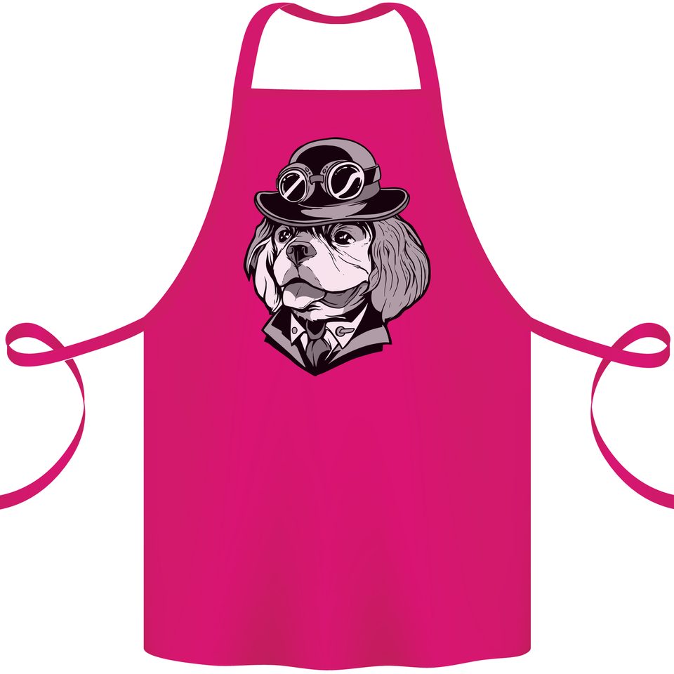 Steampunk King Charles Spaniel Cavalier Cotton Apron 100% Organic | eBay