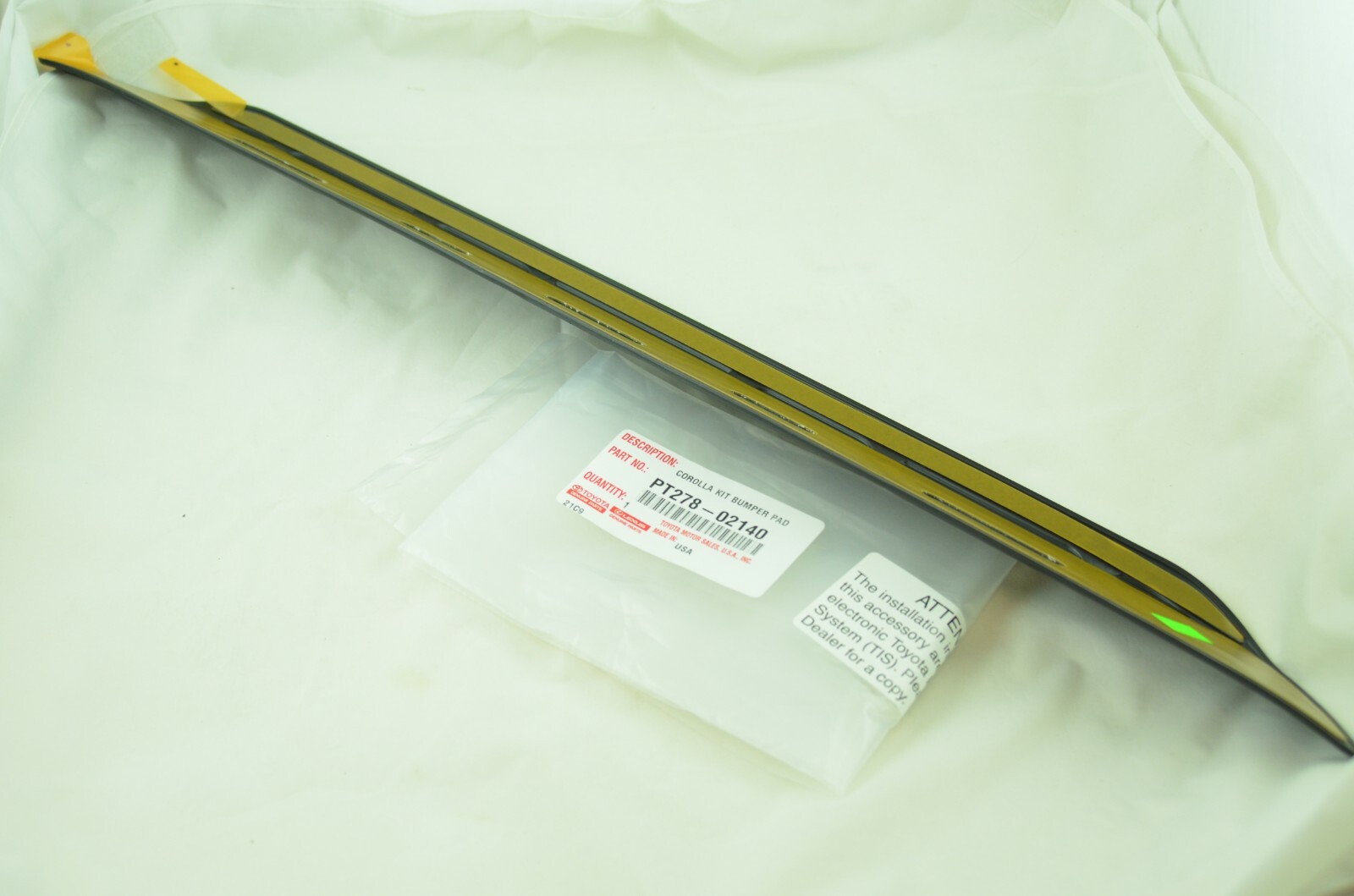 NEW Genuine OEM Toyota Corolla 14-19 Plastic Rear Bumper Protector ...