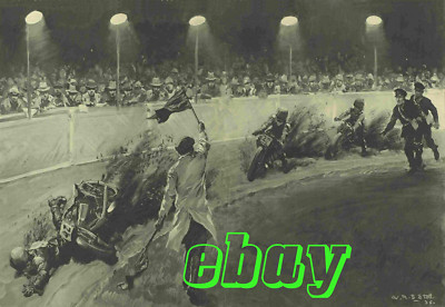 Speedway Retro Personalised Card with envelope (add a message inside ...
