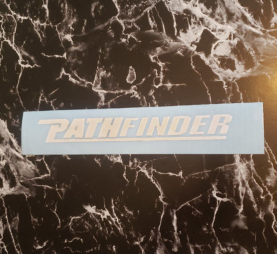 PATHFINDER Boat Decals stickers 22" pair Gloss WHITE Die-Cut (2) FAST ...