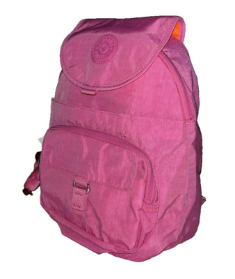 NWT Kipling QUEENIE Small Backpack Powerful Pink 6HW KI0187 | eBay