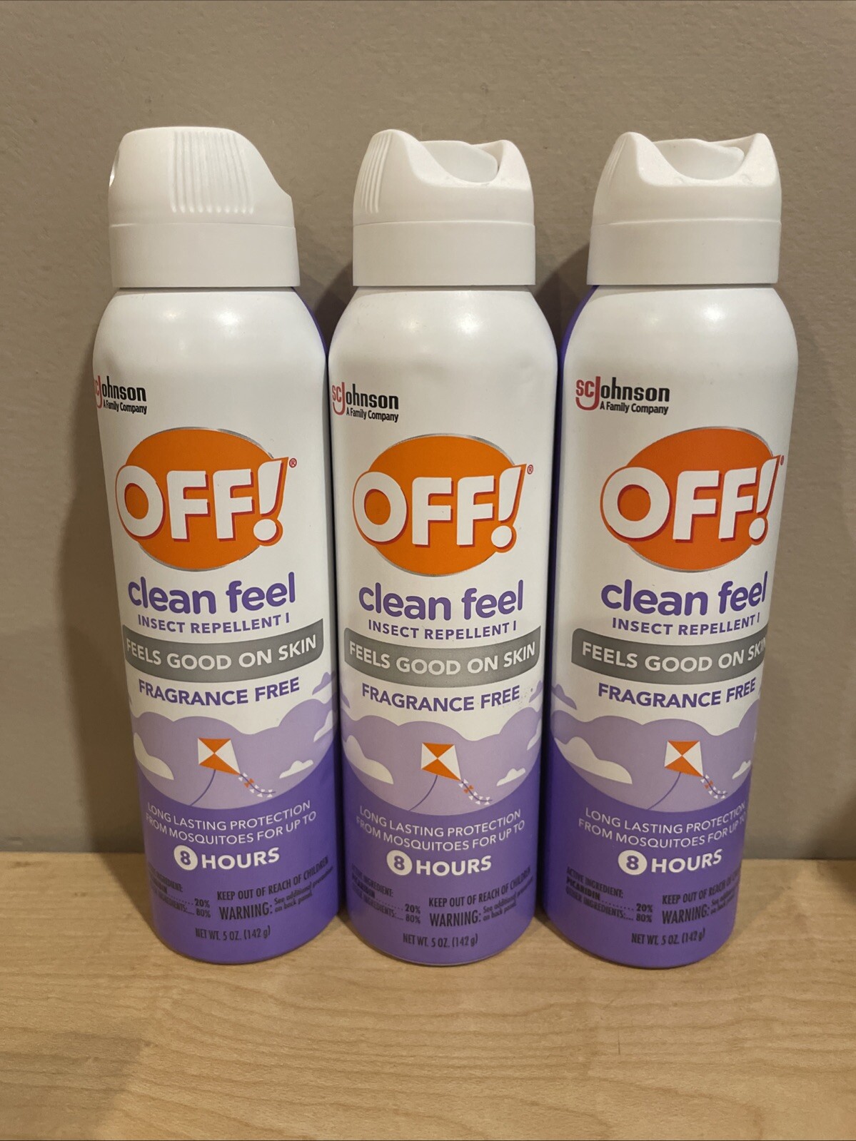 Off! Clean Feel Insect Repellent Spray With 20% Picardin - 5 Oz - Pack ...