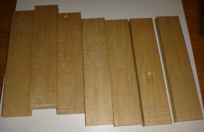 FIDDLEBACK MAPLE PROJECT WOOD 11"X 2-1/2" X 3/4" MAPLE 1-7 | eBay