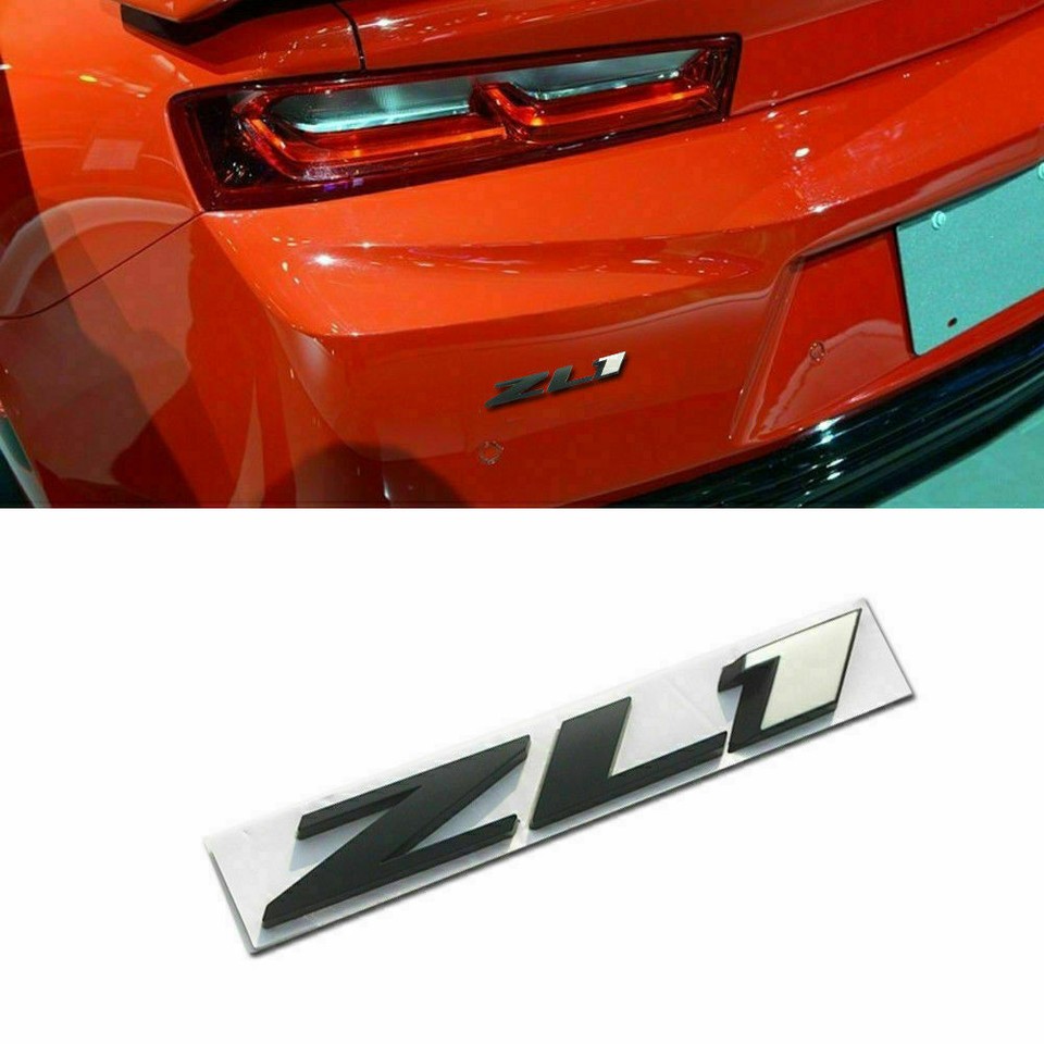 1X NEW metal ZL1 trunk Badge Emblem Rear Hood Nameplate Sticker For ...