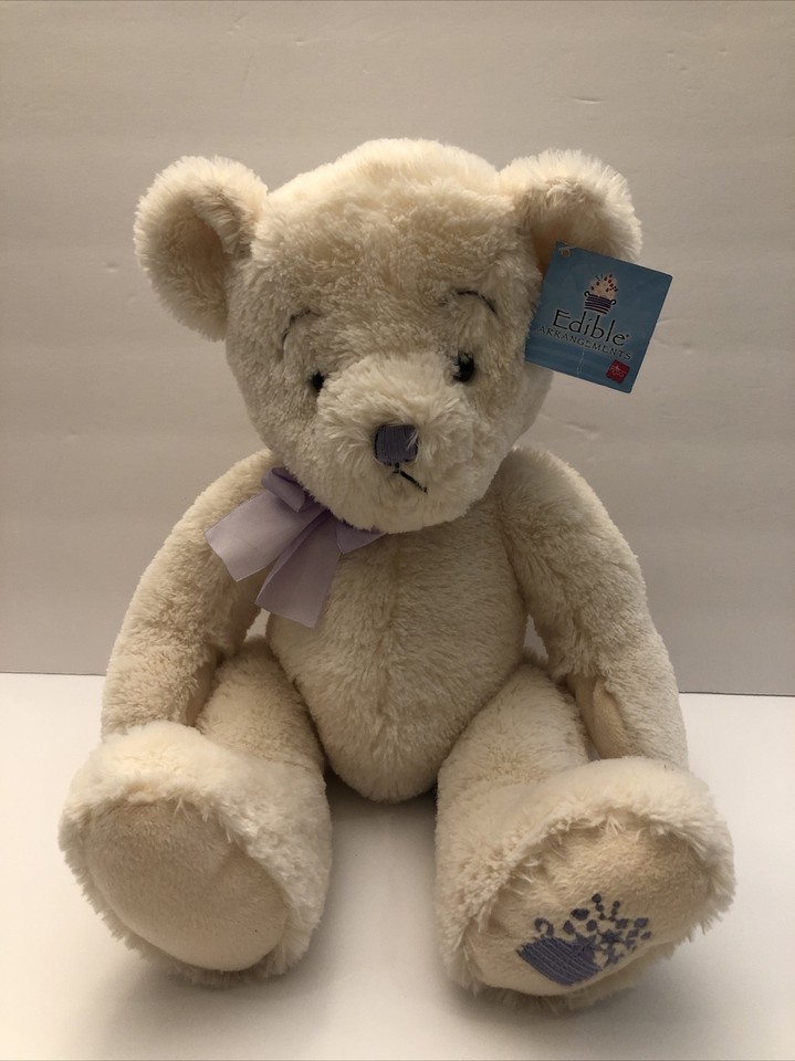 Edible Arrangements ANYA 17” RUSS Bear Plush Toy Teddy with Bow Great ...