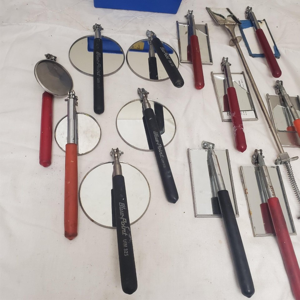 Lot of 13 Assorted Shapes and Sizes Blue Point Inspection Mirror Set ...