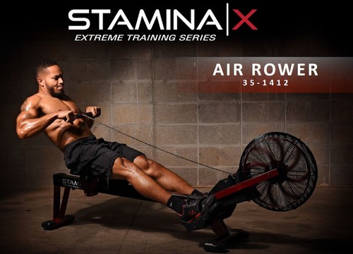 Stamina X AIR ROWER Rowing Machine 35-1412 - Cardio Exercise - UPGRADED ...