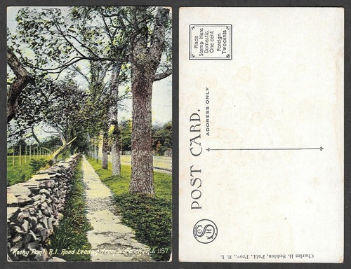 Old Rhode Island Postcard - Rocky Point - Road Leading from Warwick | eBay