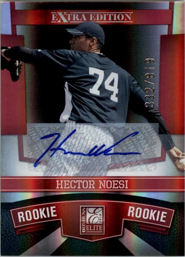 2010 Donruss Elite Extra Edition #182 Hector Noesi Auto /819 - BB | eBay
