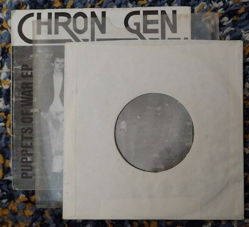 CHRON GEN Puppets Of War EP Gargoyle 7" - 1981 punk 999 adicts dark ...