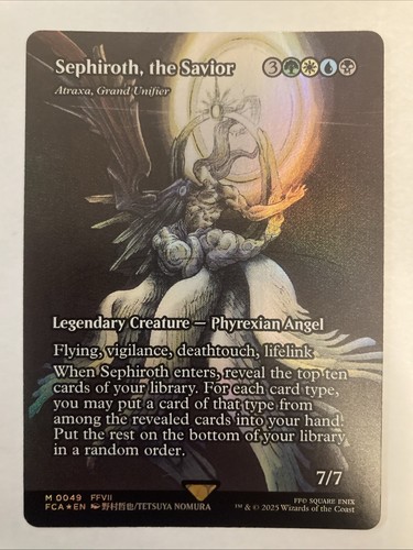 FOIL Sephiroth, The Savior (Atraxa, Grand Unifer) (0049) Final Fantasy ...