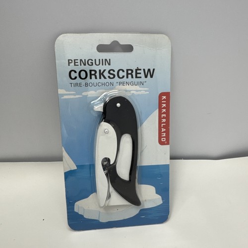 KIKKERLAND Penguin Corkscrew Wine Bottle Opener Foil Cutter Sommelier ...