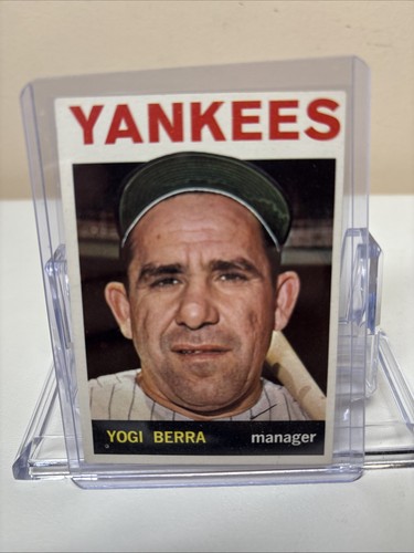 1964 Topps Baseball - # 21 Yogi Berra, Manager, New York Yankees Near ...