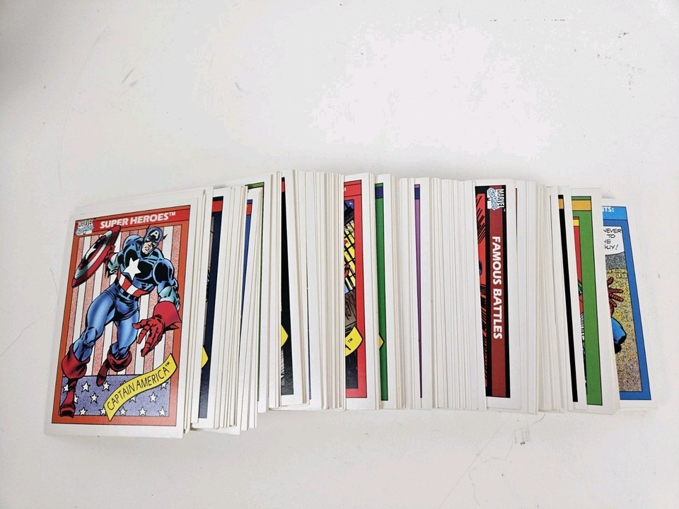 1990 MARVEL COMICS SERIES 1 Complete Trading Card Set (1-162) Card Set ...