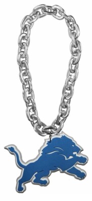 ⭐️⭐️⭐️⭐️⭐️ New NFL Detroit Lions SILVER Chain Necklace Foam BEST GIFT ...