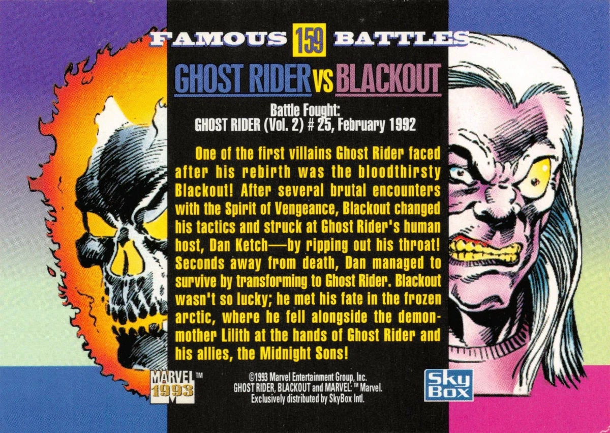 Ghost Rider Vs Blackout