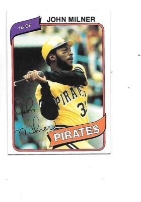 John Milner 1980 Topps Baseball Card #71 NM Pittsburgh Pirates | eBay