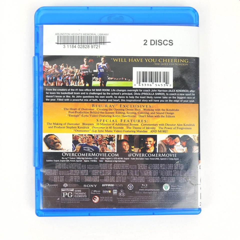 Overcomer (Blu-ray, 2019) Alex Kendrick Brothers Priscilla Shirer War ...