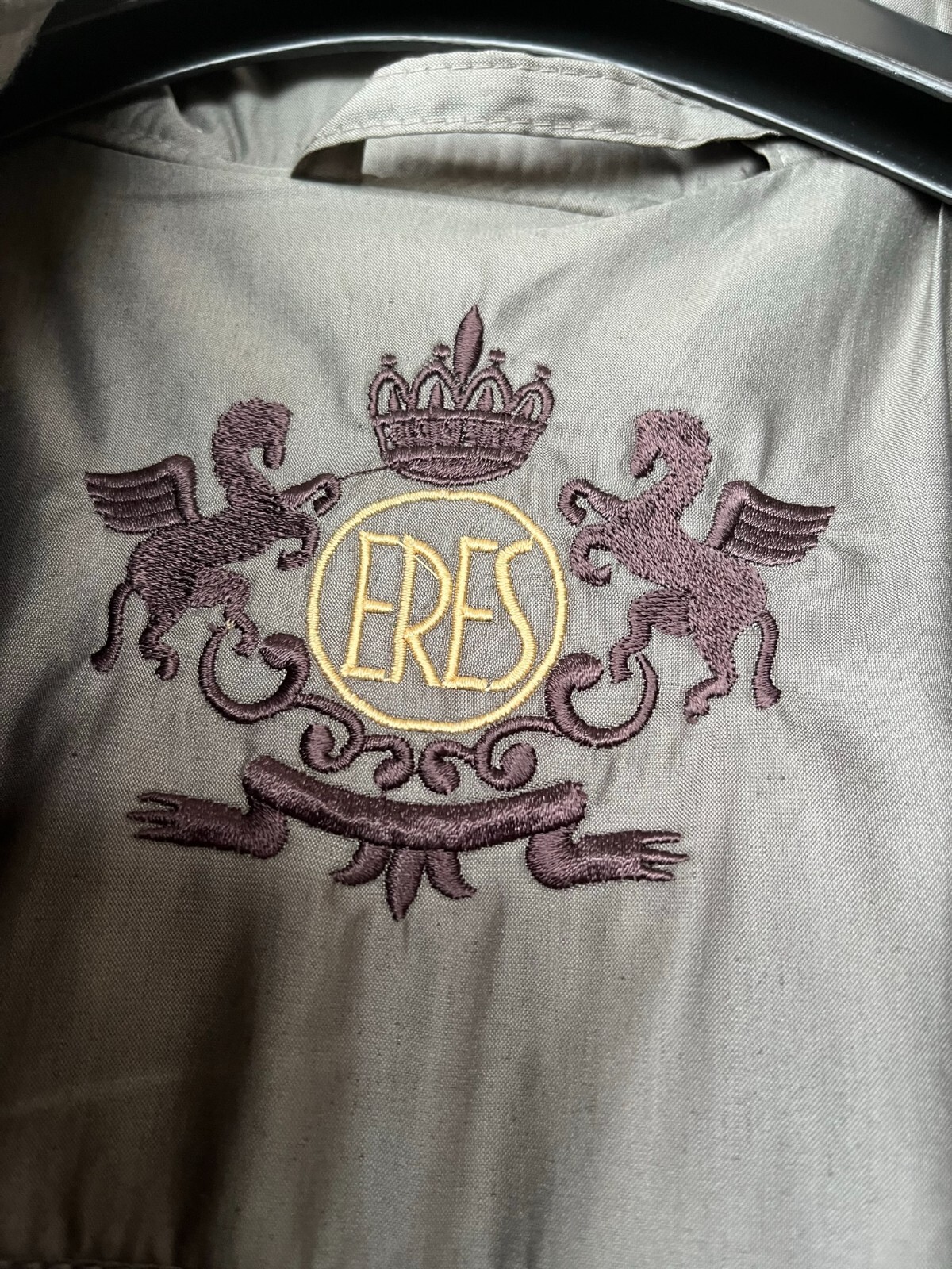 ERES Belseta Men's Gray Trench Coat Pre-Owned Size 46 - Gem