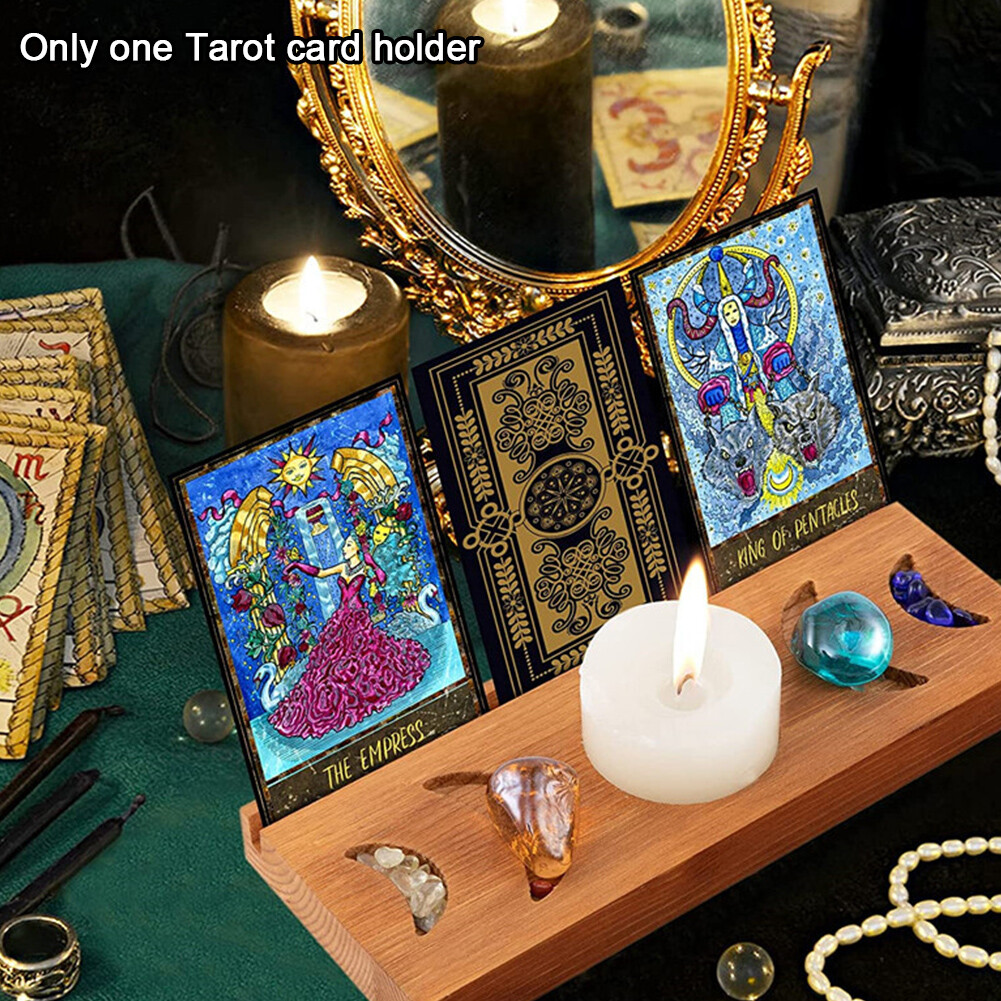 Wooden Stand Craft Divination Supplies Moon Phase Home Decor Tarot Card ...