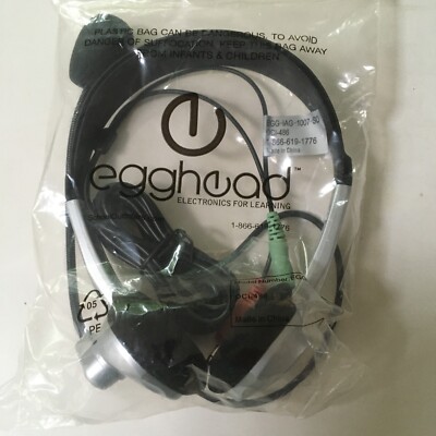Egghead Headphones with Microphone for School Kids Computer | eBay
