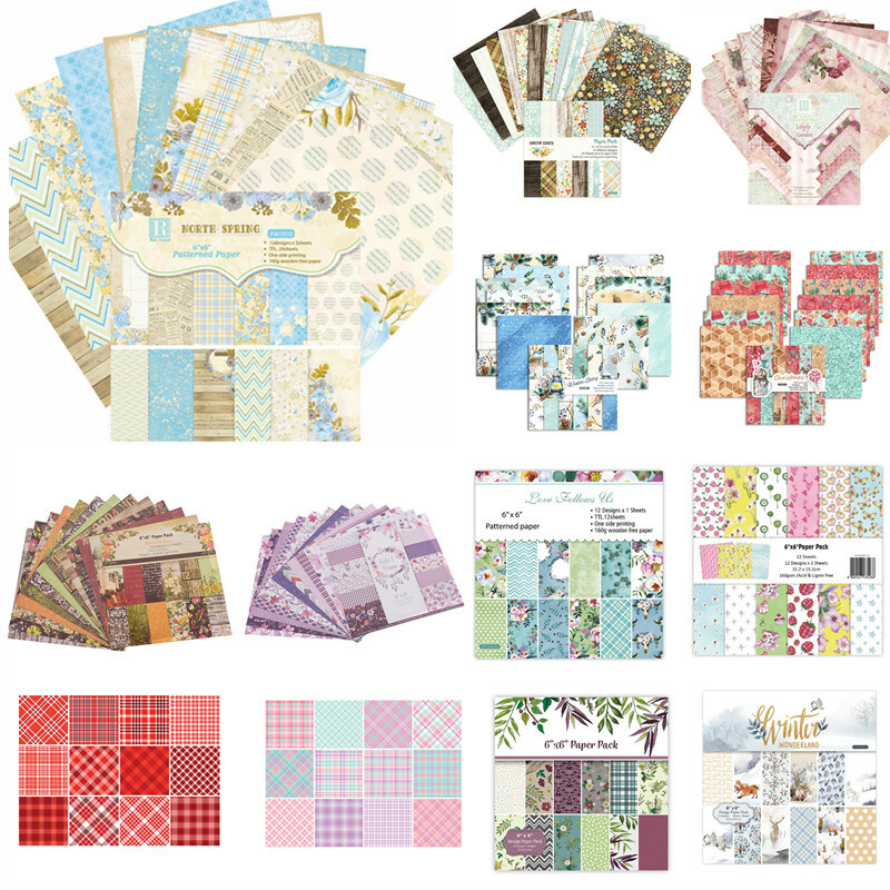 12X DIY Paper Pads Origami Scrapbooking Card Making Art Album Diary ...