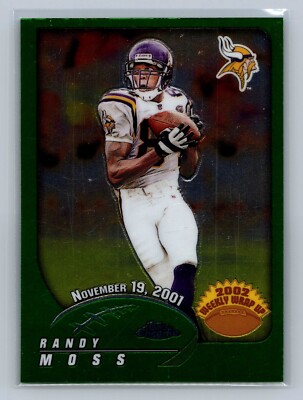 RANDY MOSS 2002 Topps Chrome Football Weekly Wrap Up #155 Minnesota ...