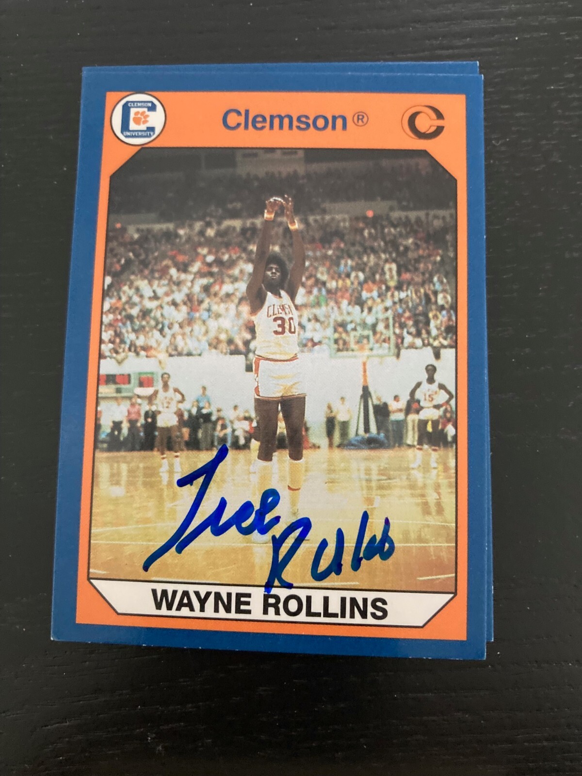Clemson Tigers Wayne Tree Rollins signed 1990 Collegiate Card | eBay