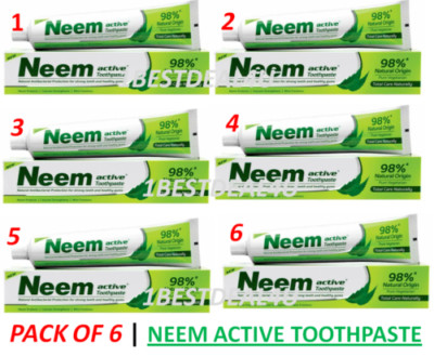 Neem Active Herbal Complete Care Toothpaste 200 gm | Pack of 6 | FAST ...