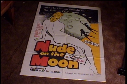 NUDE ON MOON "A" 1961 ORIG 27X41 MOVIE POSTER DORIS WISHMAN CULT EXPLOITATION | eBay